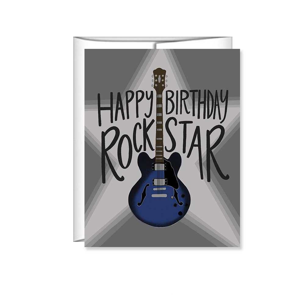 Happy Birthday Rockstar, Birthday Card. Boy, Man, Guy, Teen* | Balloon Boy